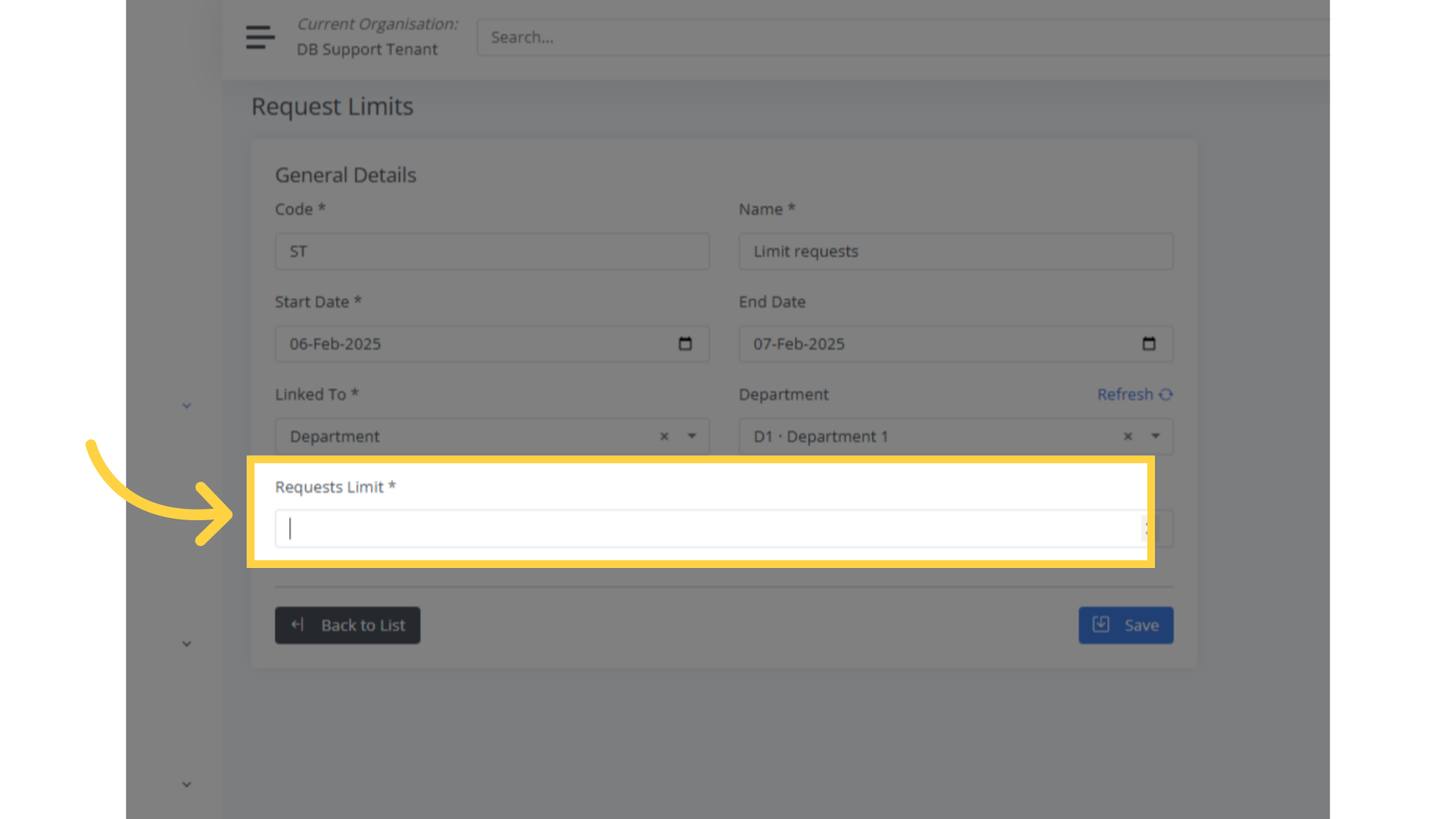 How can I set team requests limits? - bitKode