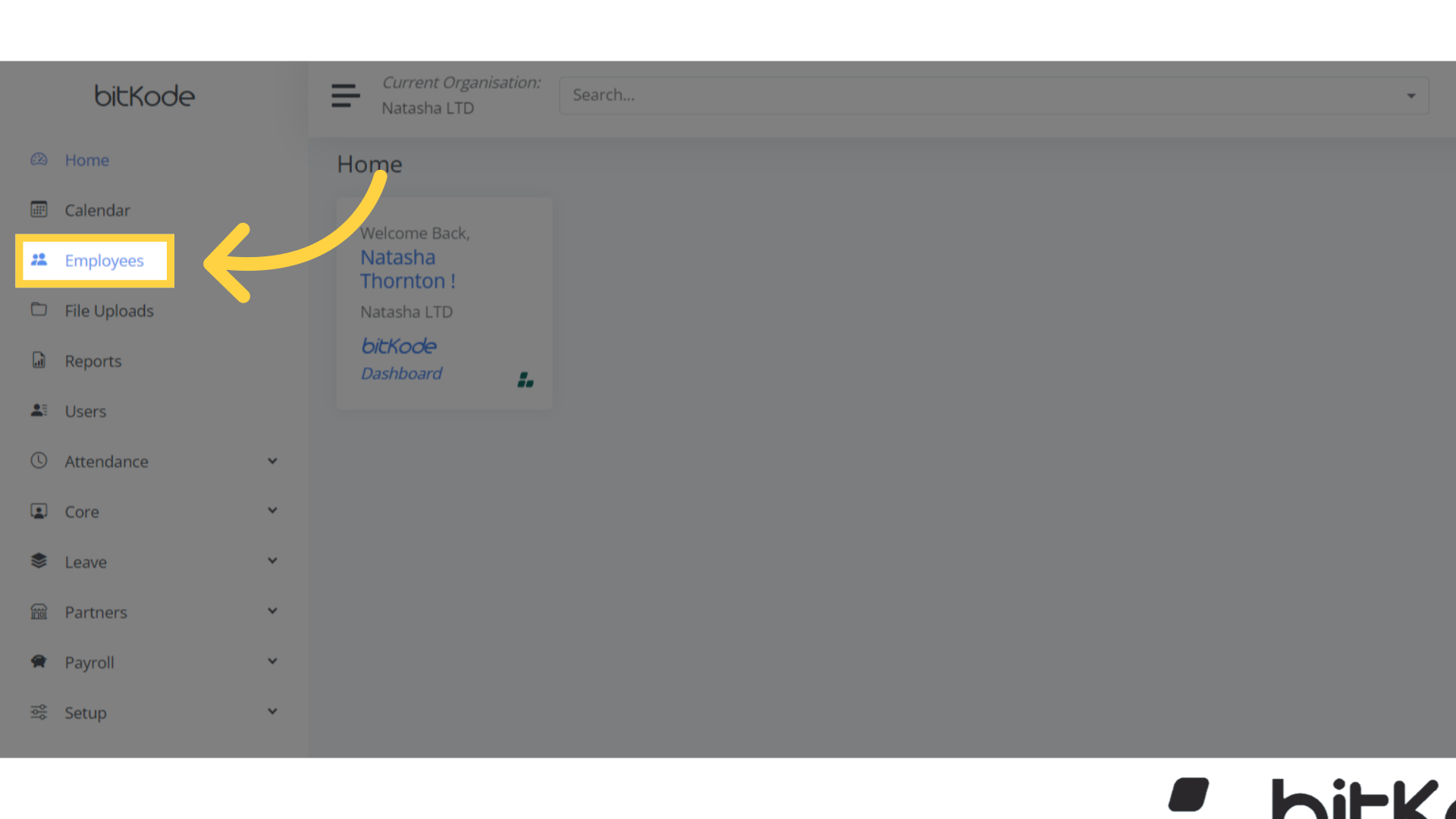 How do I link an employee to HR? - bitKode