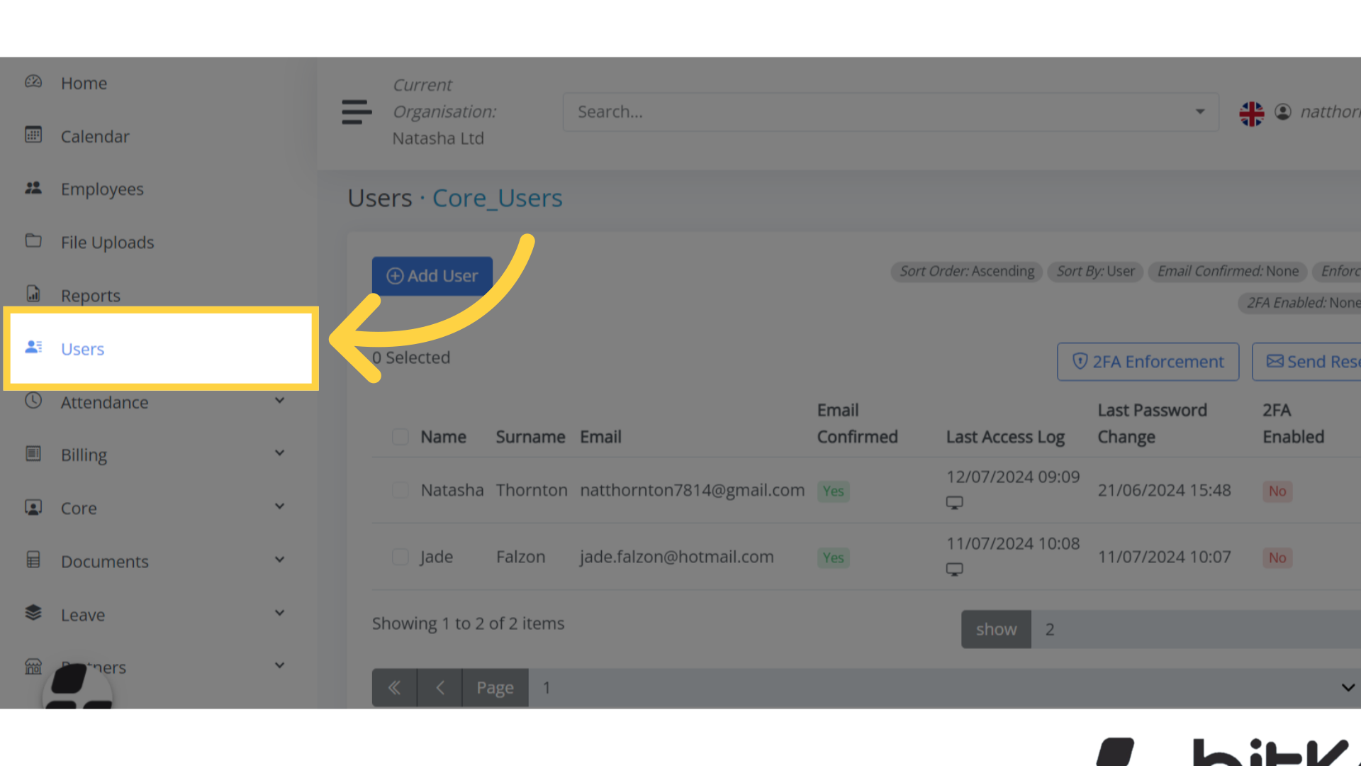 How do I enforce a password reset for a user? - bitKode