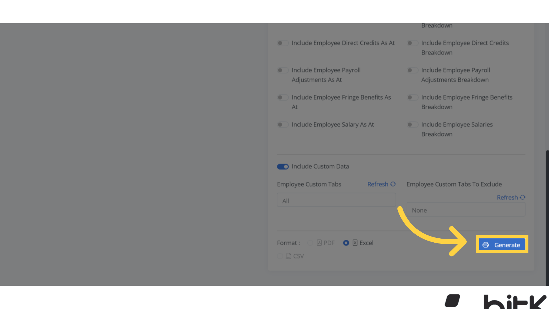 How do I generate a report? - bitKode