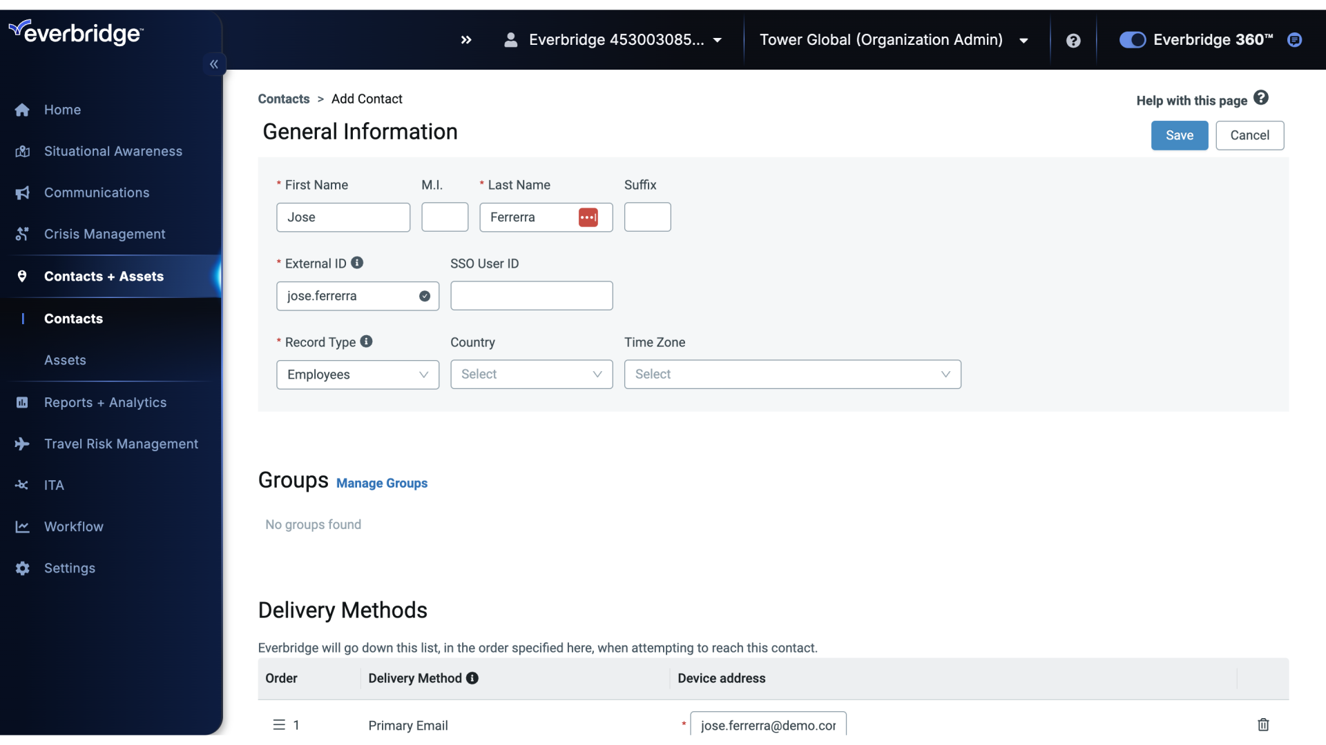 EBS: Verifying Your Contact Record – Everbridge