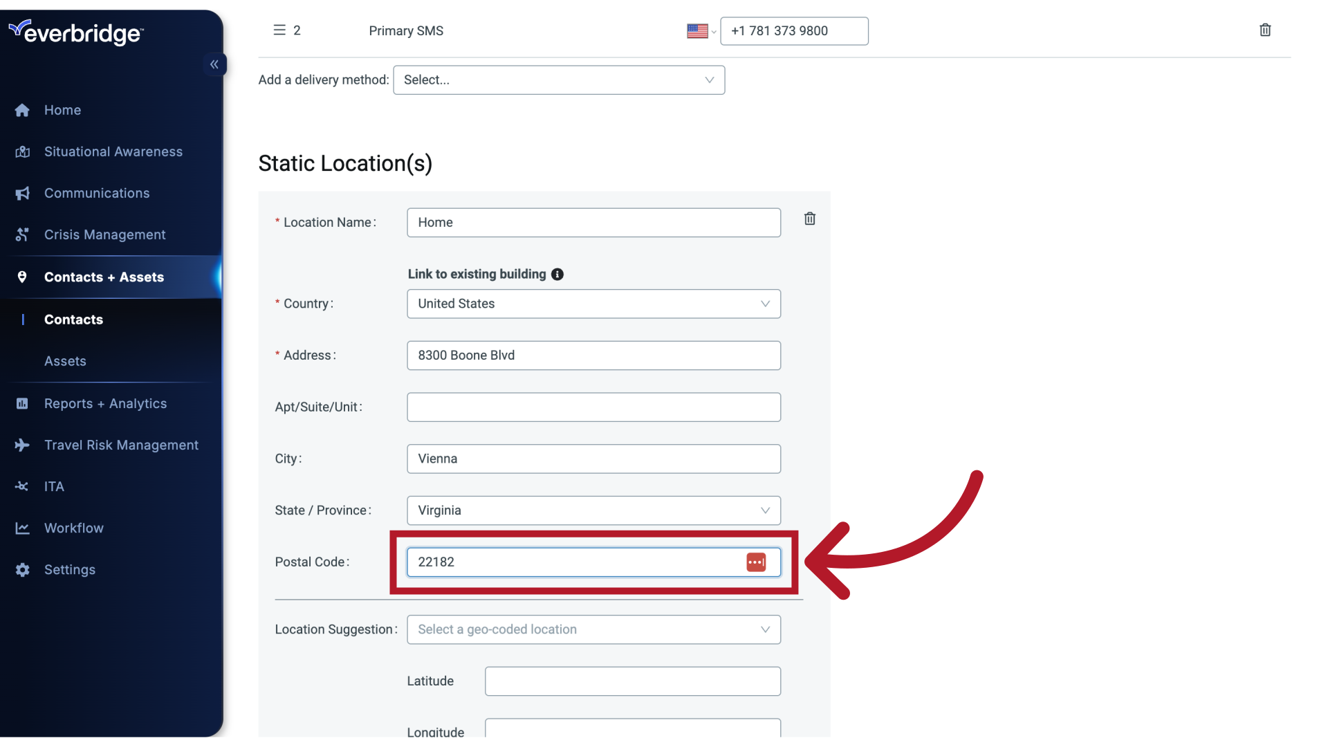 EBS: Verifying Your Contact Record – Everbridge