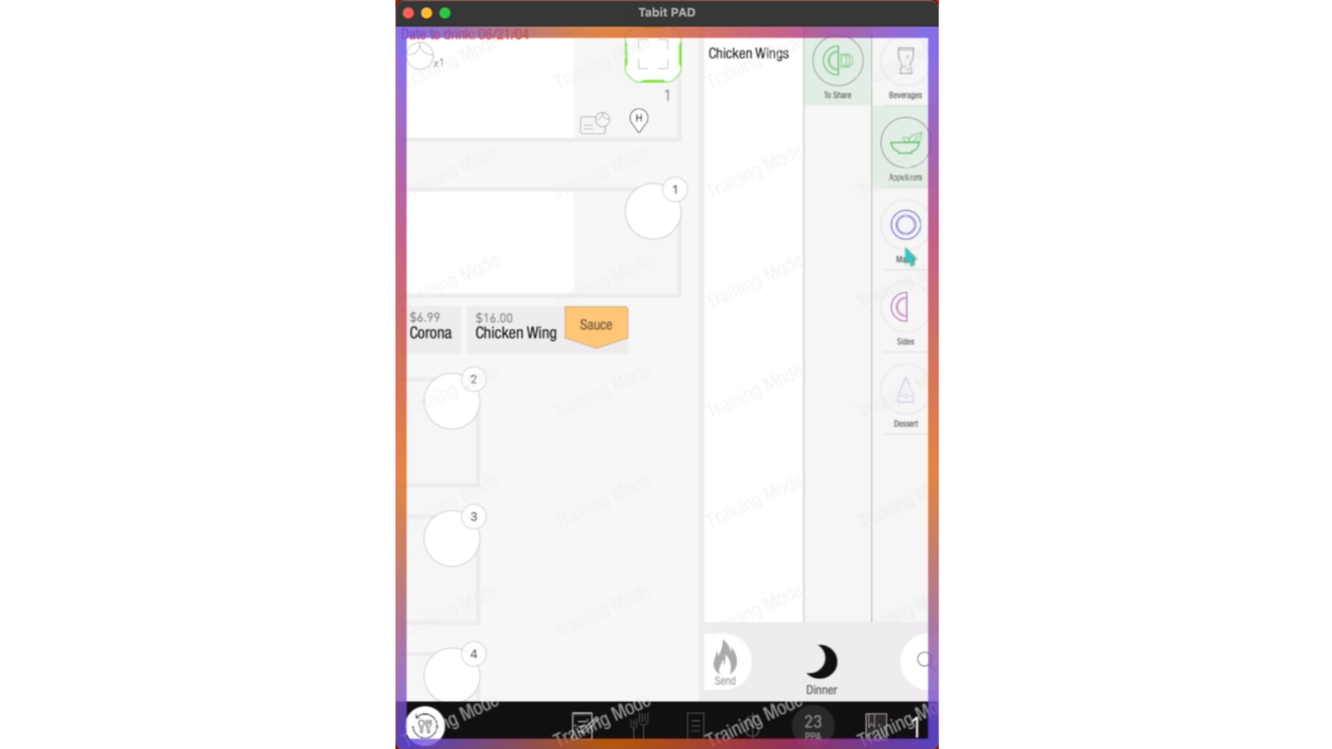 Training Mode on PAD – Tabit Help Center