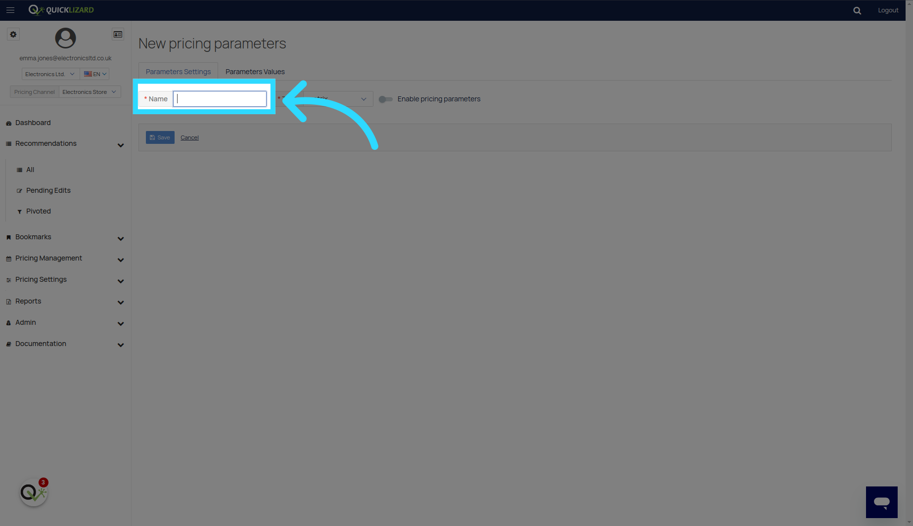 How To - Create a new Parameter Sheet – Quicklizard