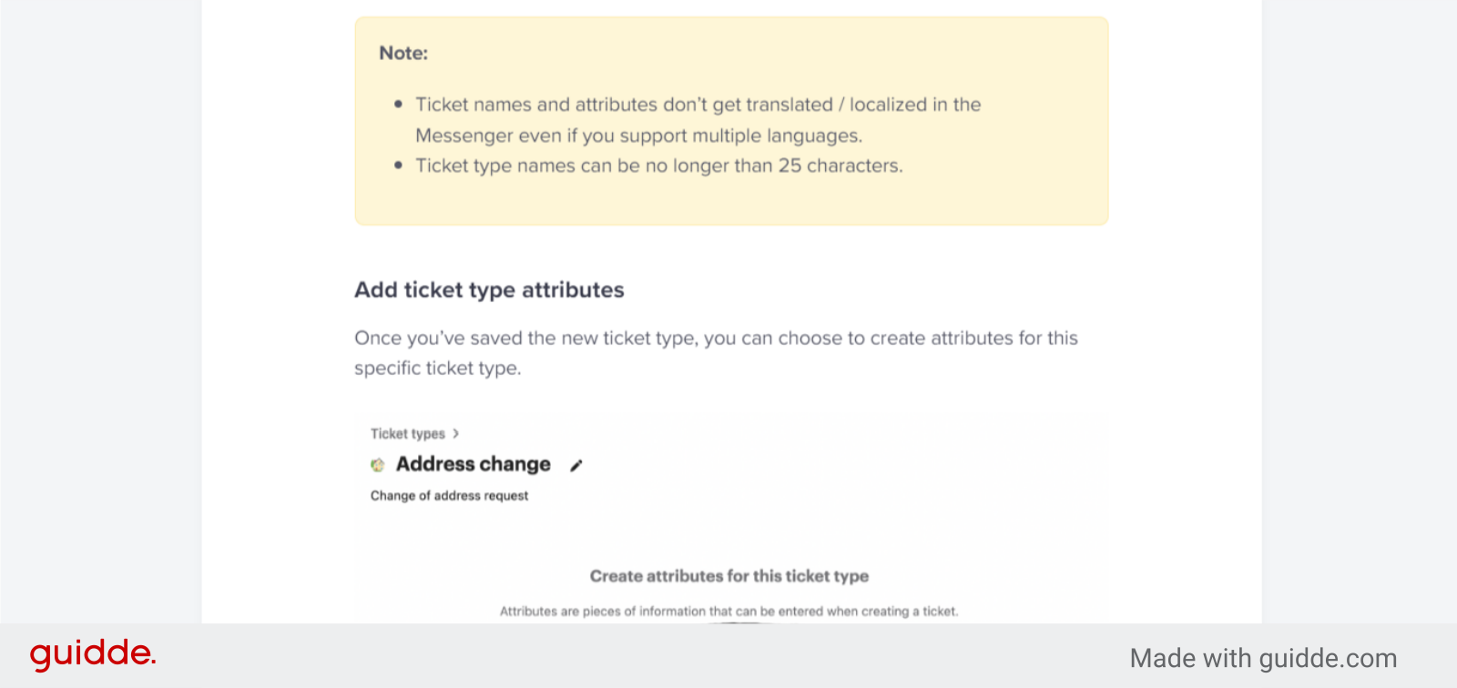 How to create custom ticket types on Intercom - Guidde | Gallery