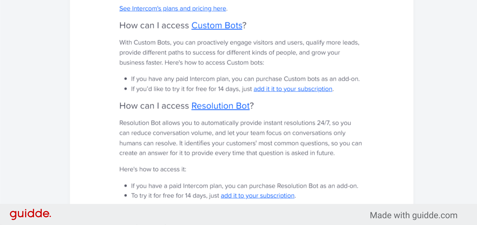 How can I access Task Bots, Custom Bots and Resolution Bot? - Guidde | Gallery