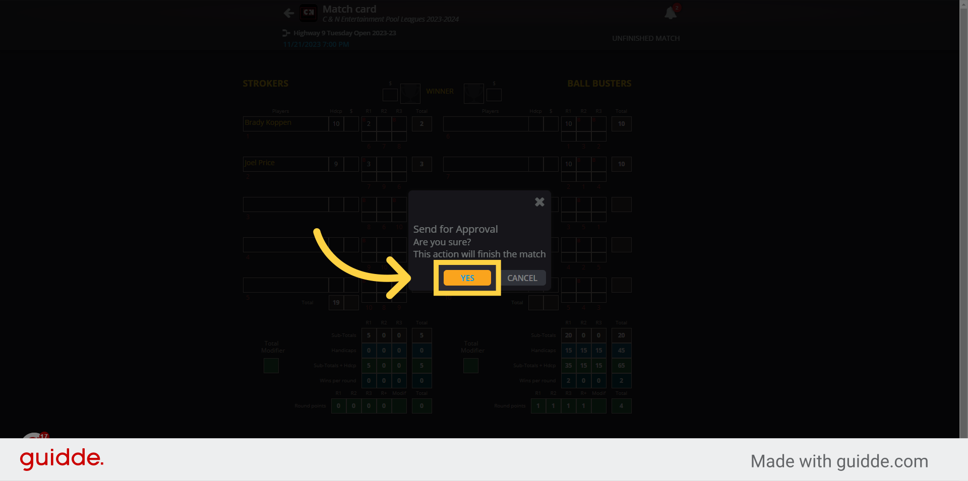 How to scorekeep on the CompuSport App for leagues and tournaments ...