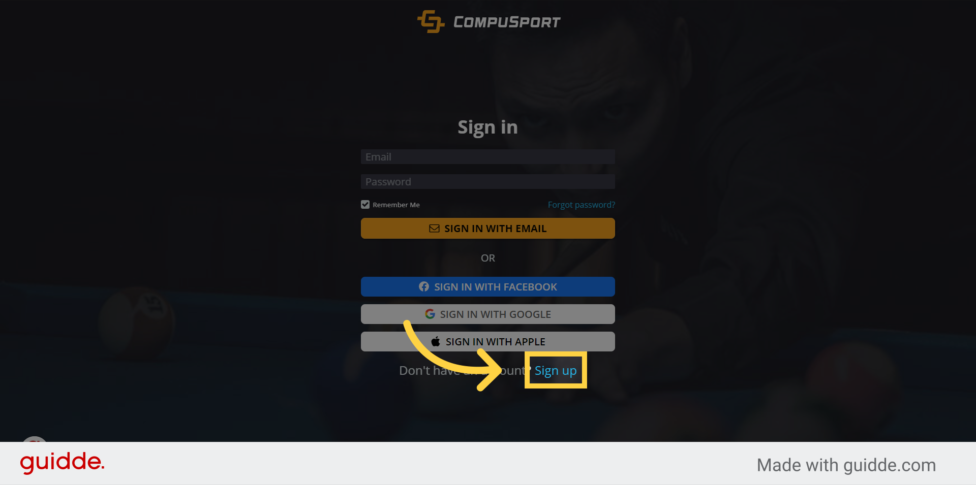 How to sign up on the app and scorekeep for a tournament. : CompuSport