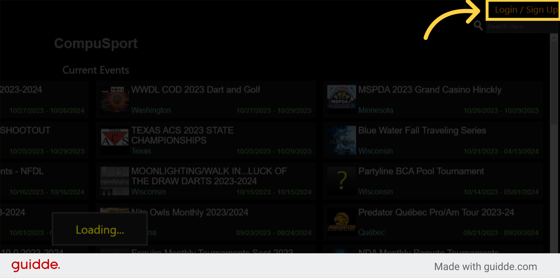 How to create a CompuSport account for manager app : CompuSport