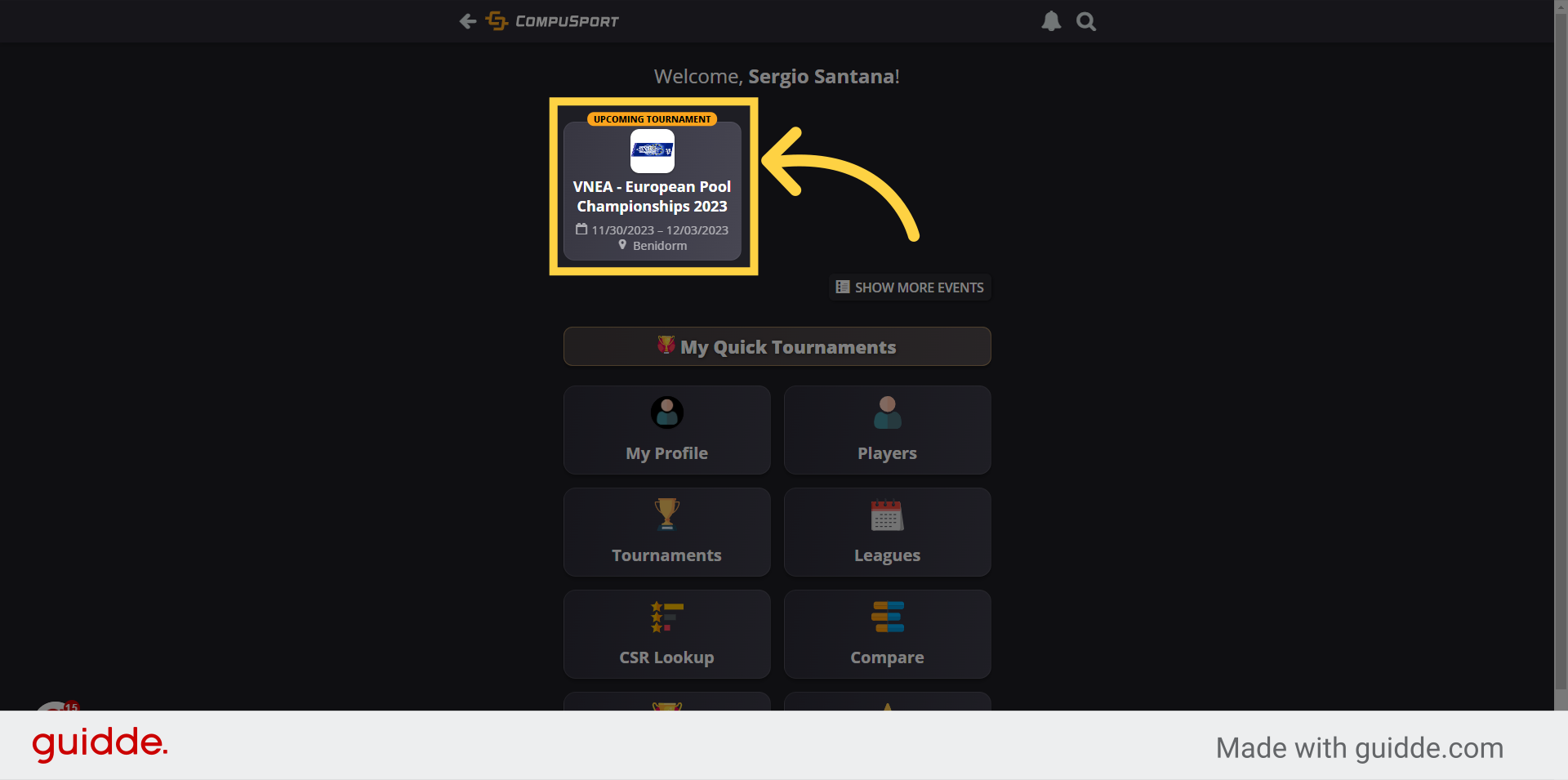 How to sign up on the Compusport App : CompuSport
