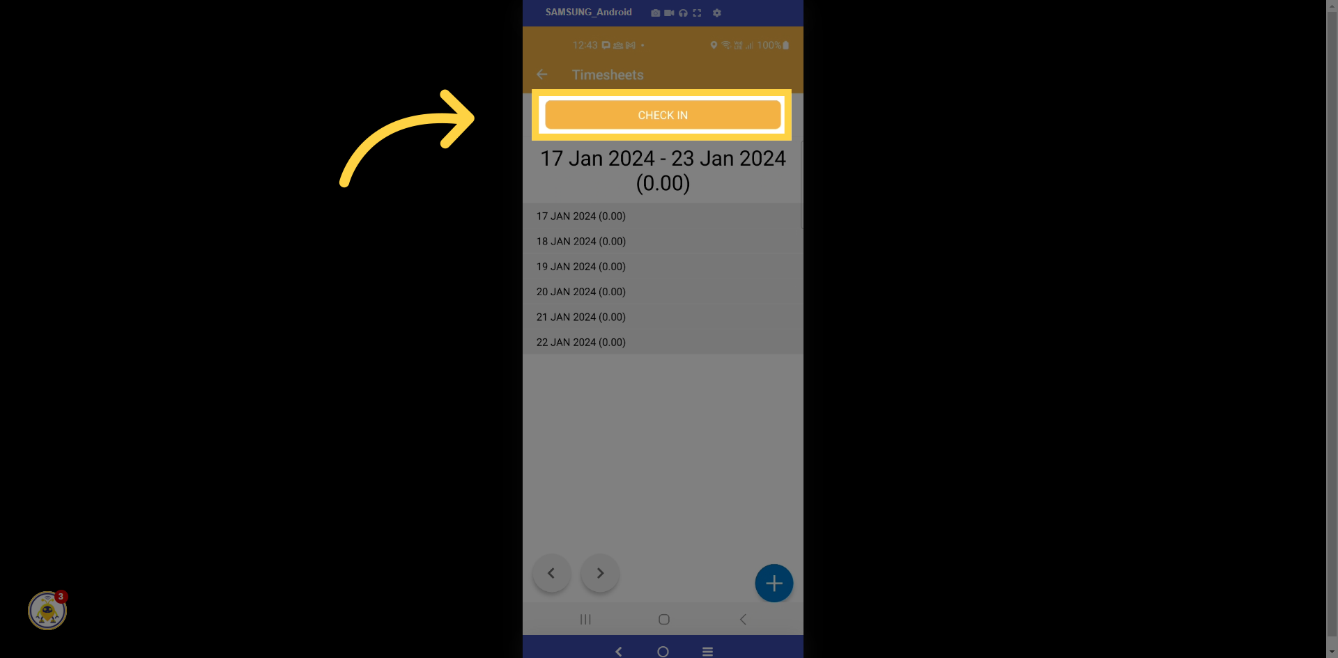 Timesheet Submission Mobile – Kynection