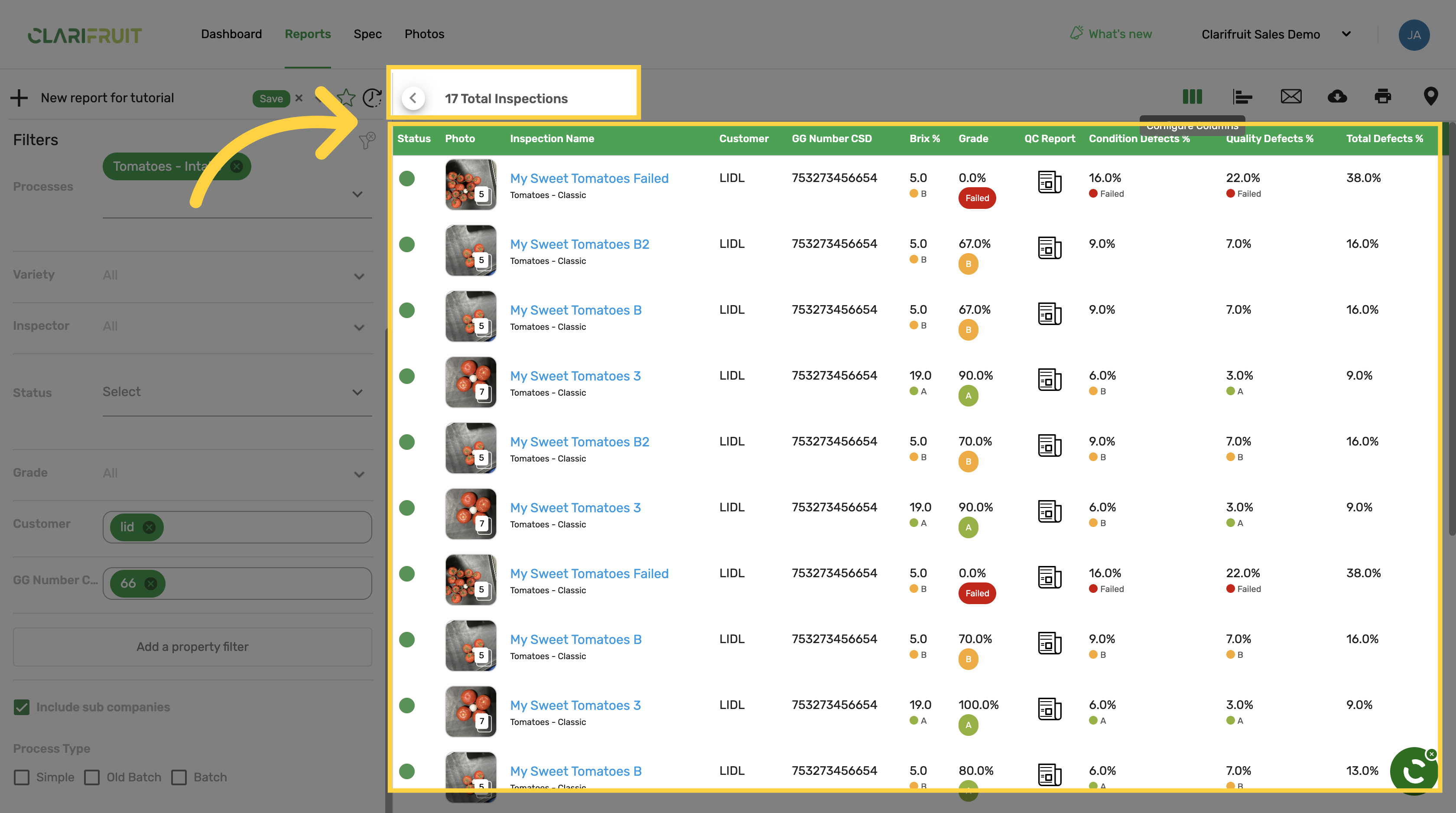 Build a new report – Clarifresh Help Center