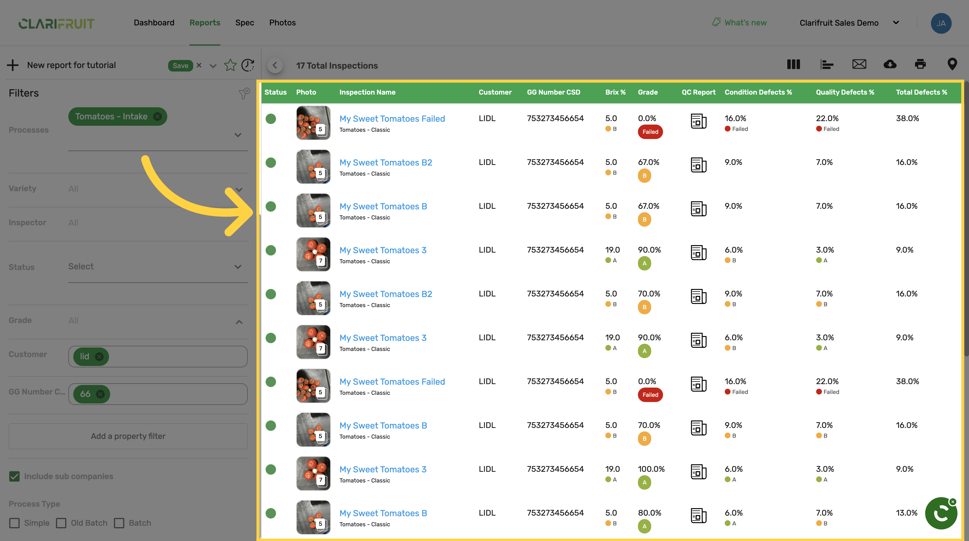 Build a new report – Clarifresh Help Center