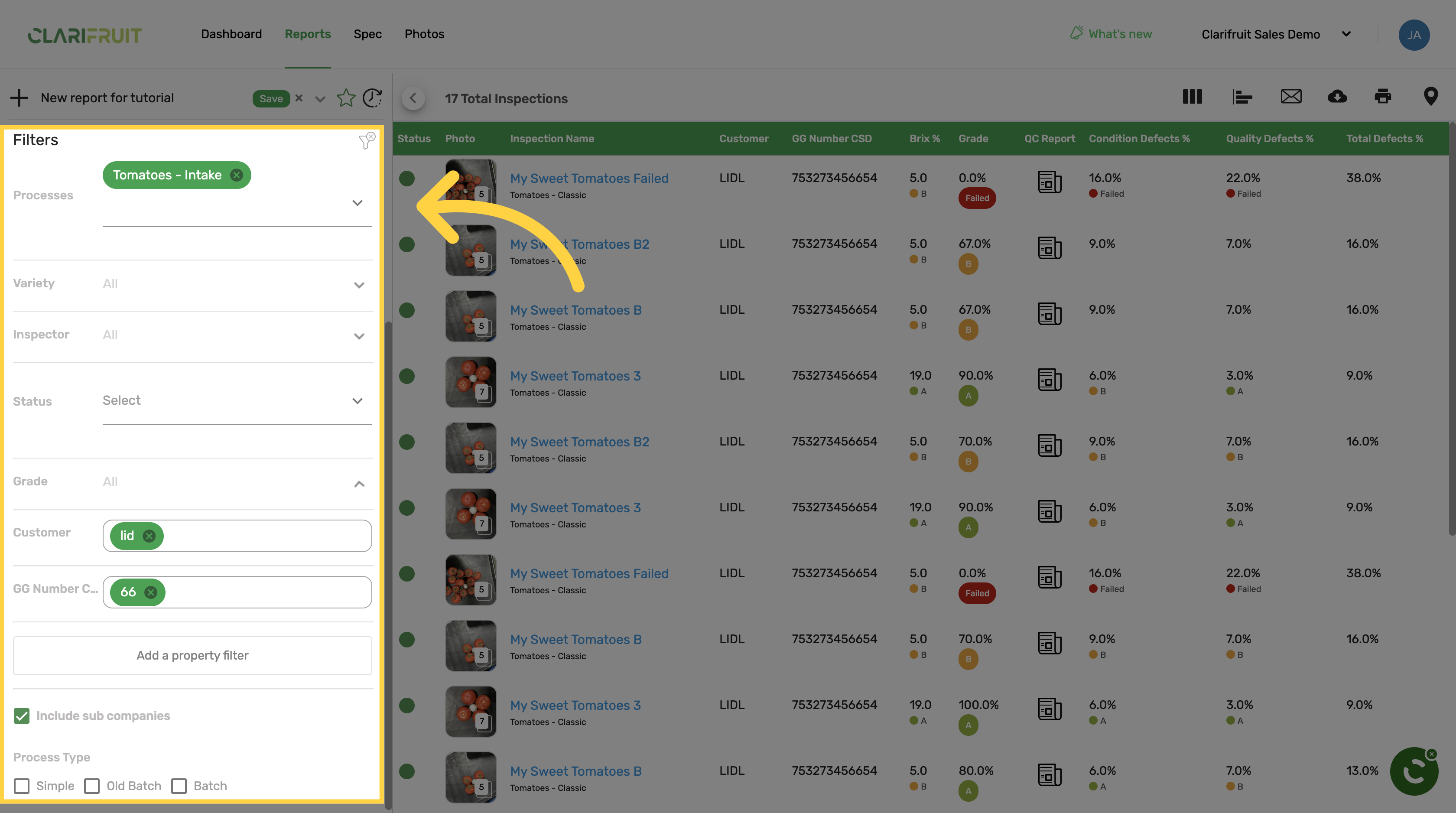 Build a new report – Clarifresh Help Center