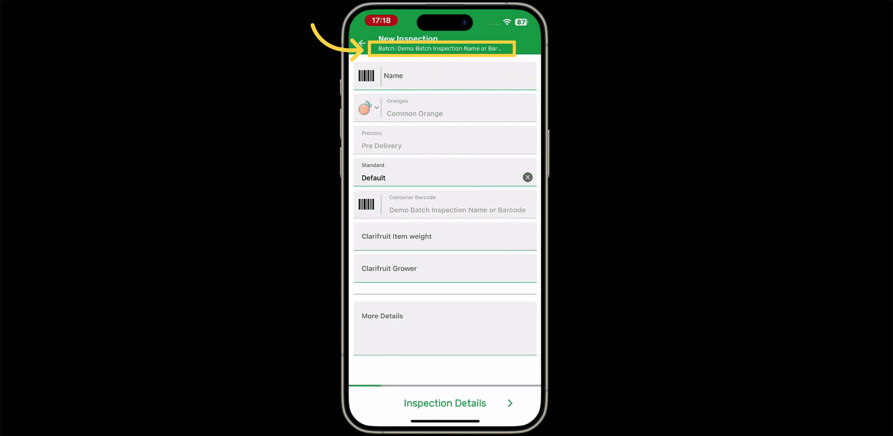 How to add an inspection to the batch? – Clarifresh Help Center