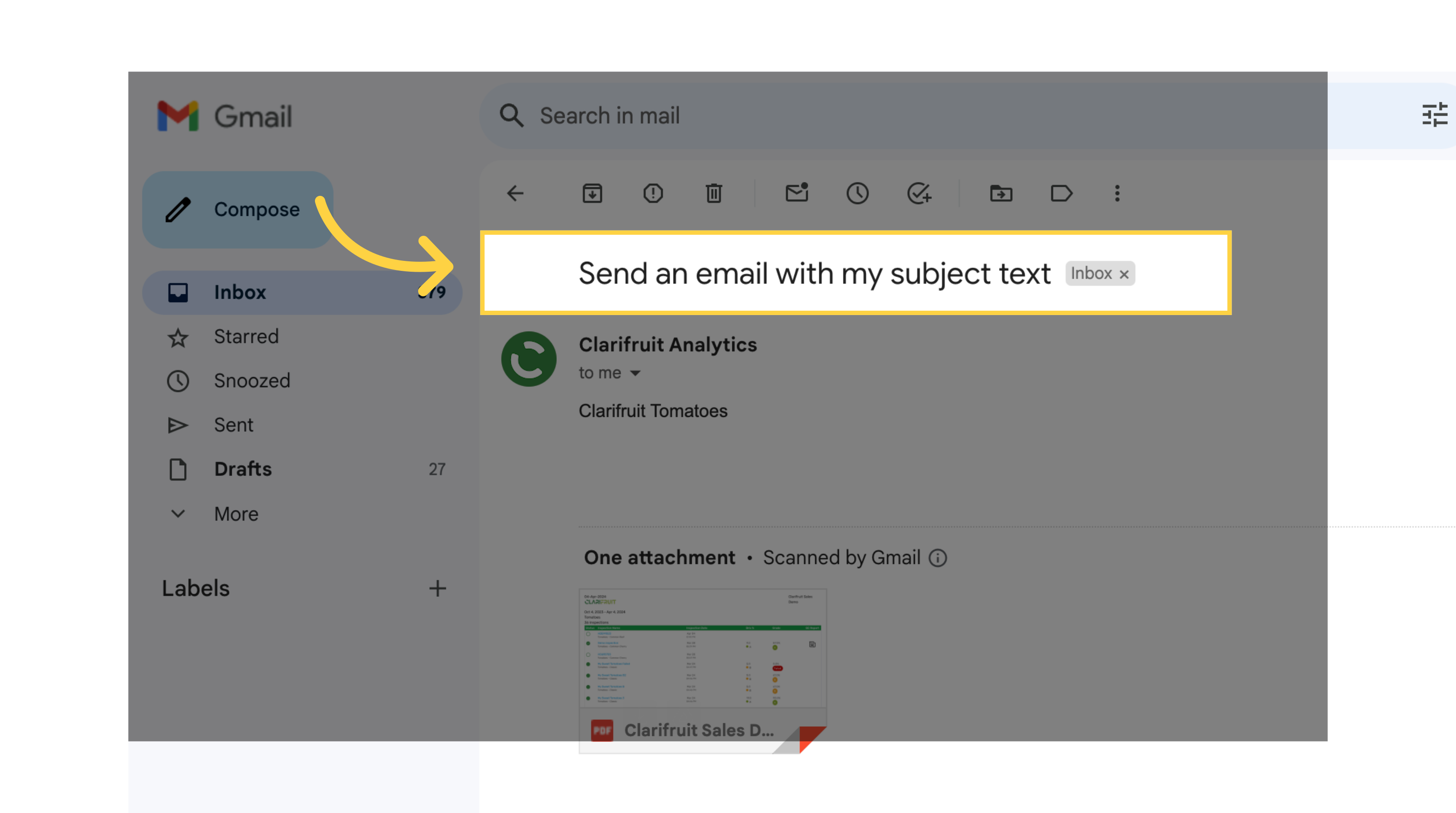 Edit Email subject of the summary report – Clarifresh Help Center
