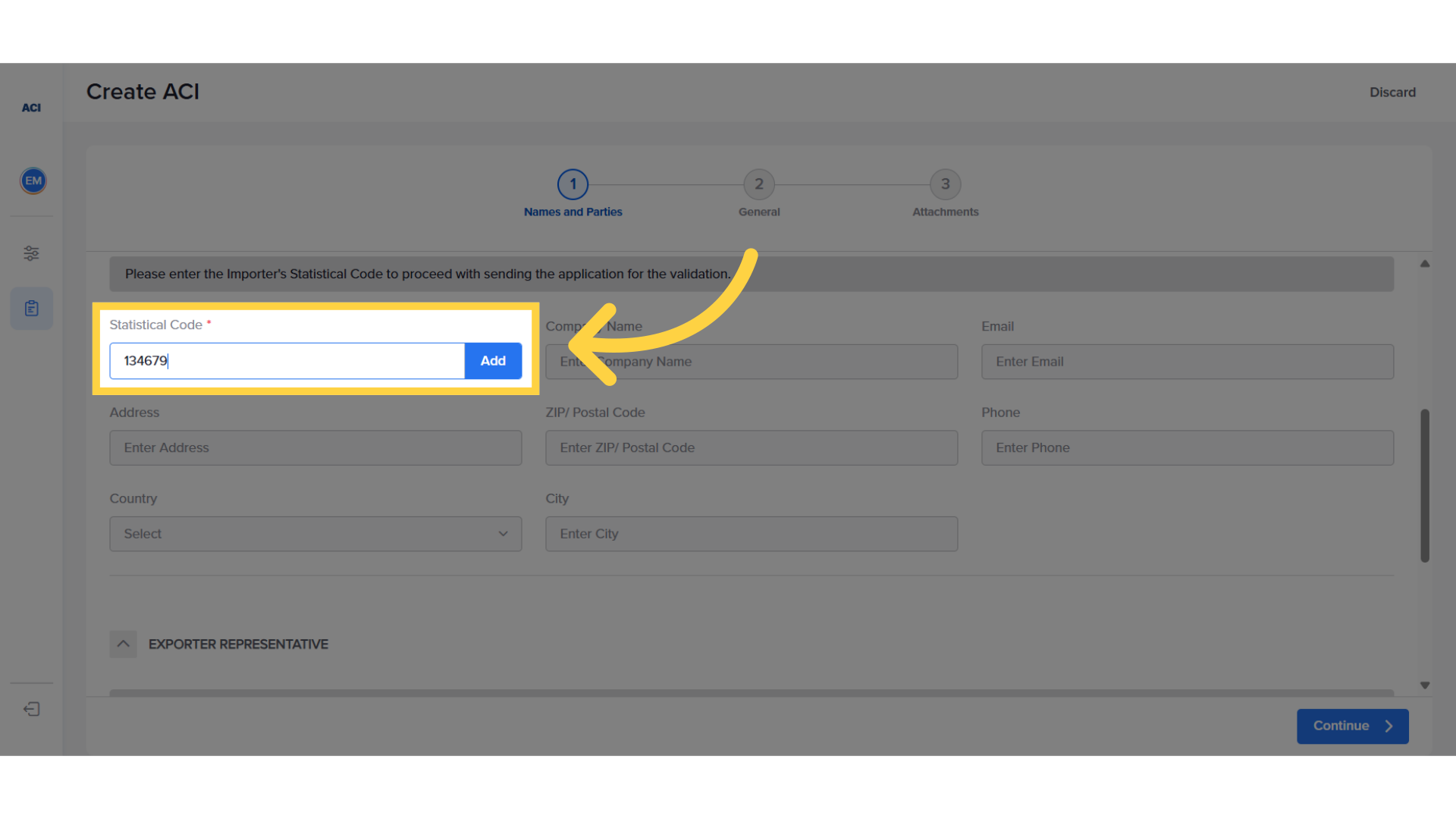 How to Create an ACI and submit it for Importer Review ( Exporter )