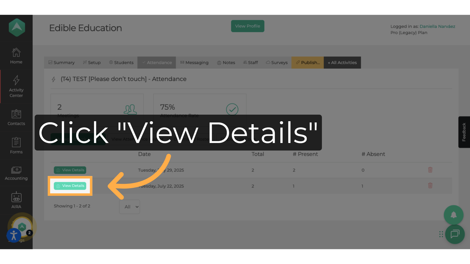 How To Take, View, & Edit Attendance