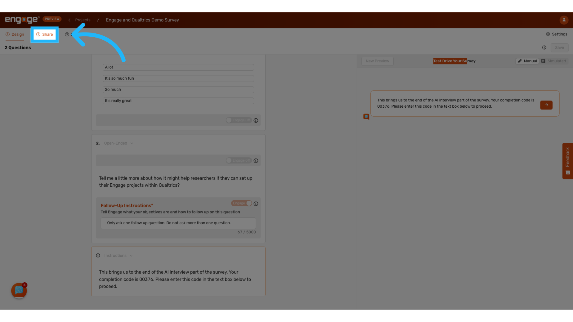 Integrate Engage into Qualtrics – Engage