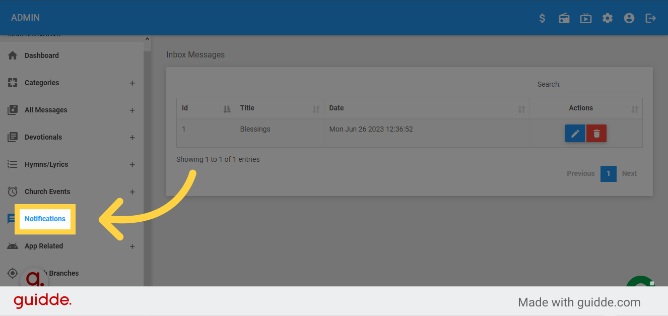 Edit Message Notification - TheFaithApp Docs