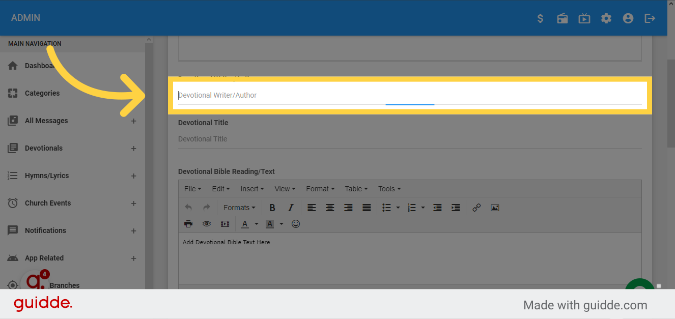 Compose a Devotional - TheFaithApp Docs