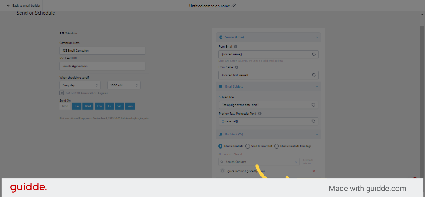 Reschedule an Email Campaign | Maven HQ
