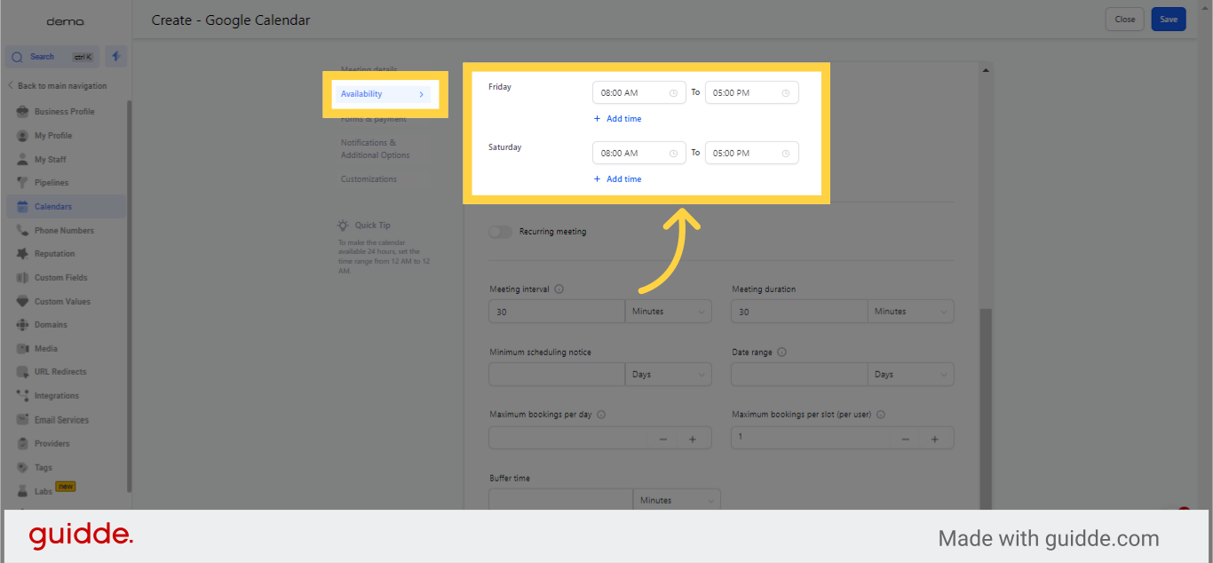 Round Robin Booking Calendar | Maven HQ