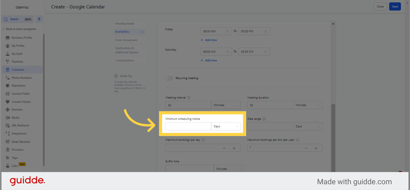 Round Robin Booking Calendar | Maven HQ