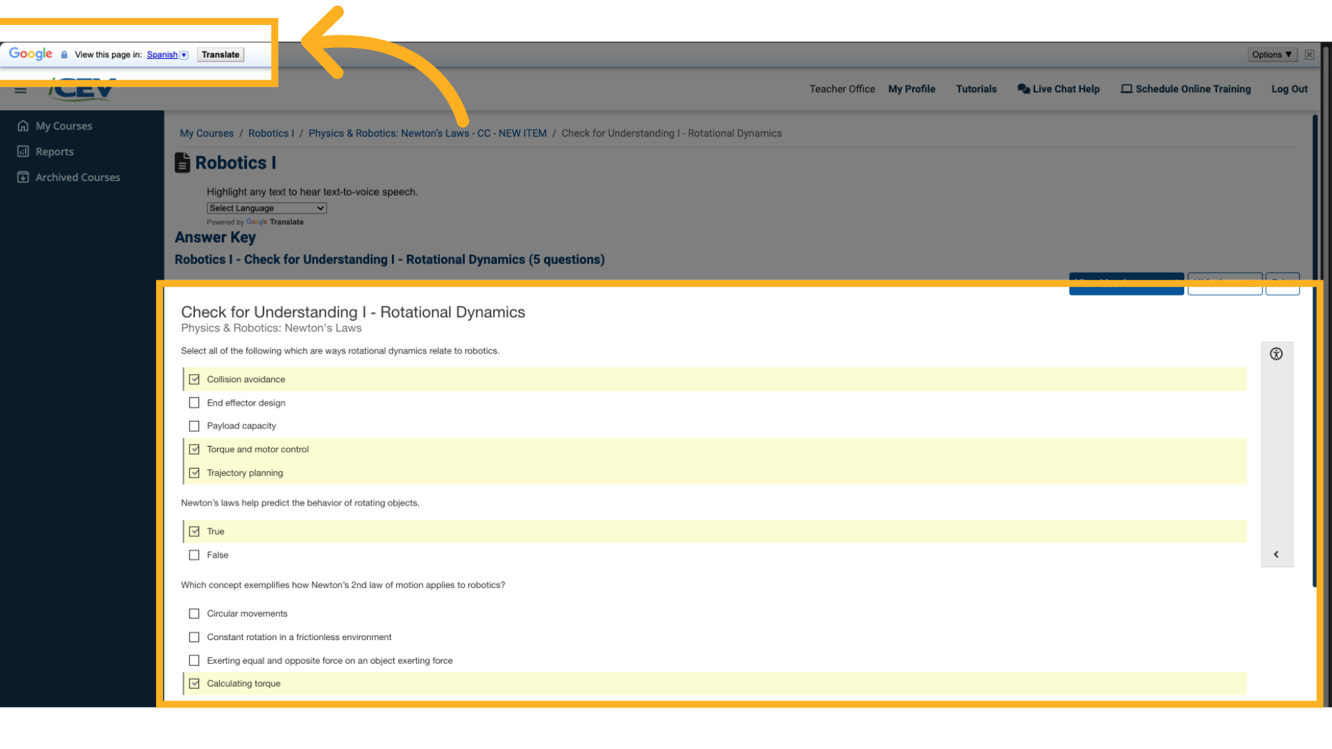 Translating Interactive Assignments