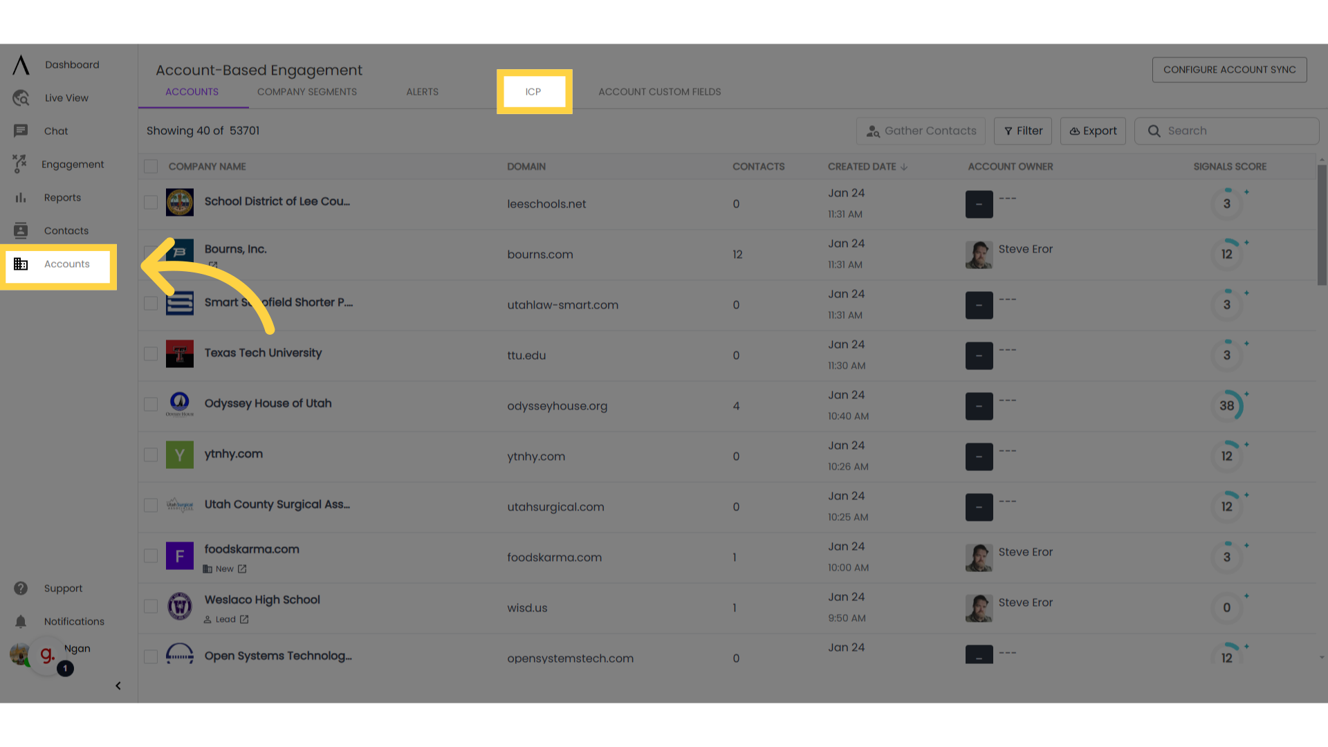 Setting up ICP - Signals Help Docs