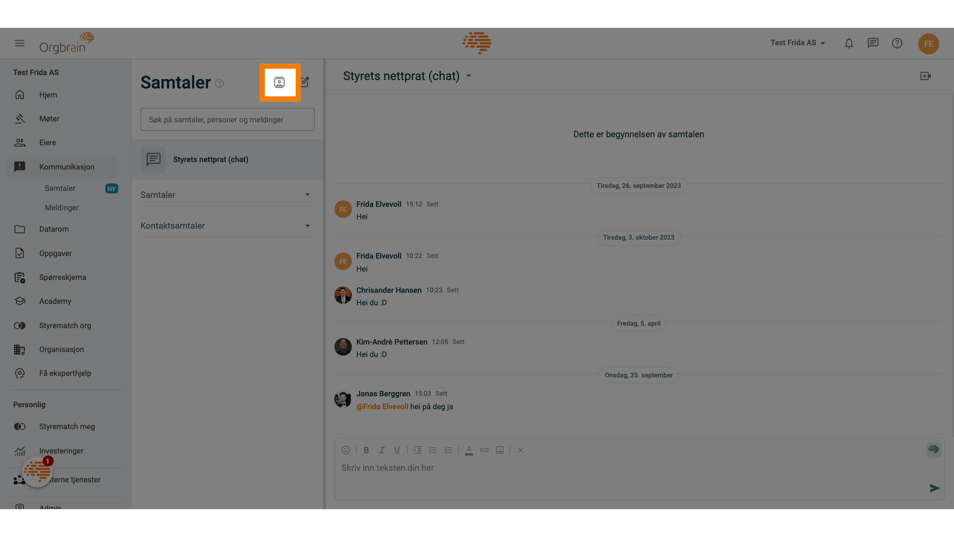 Opprett kontaktgruppe