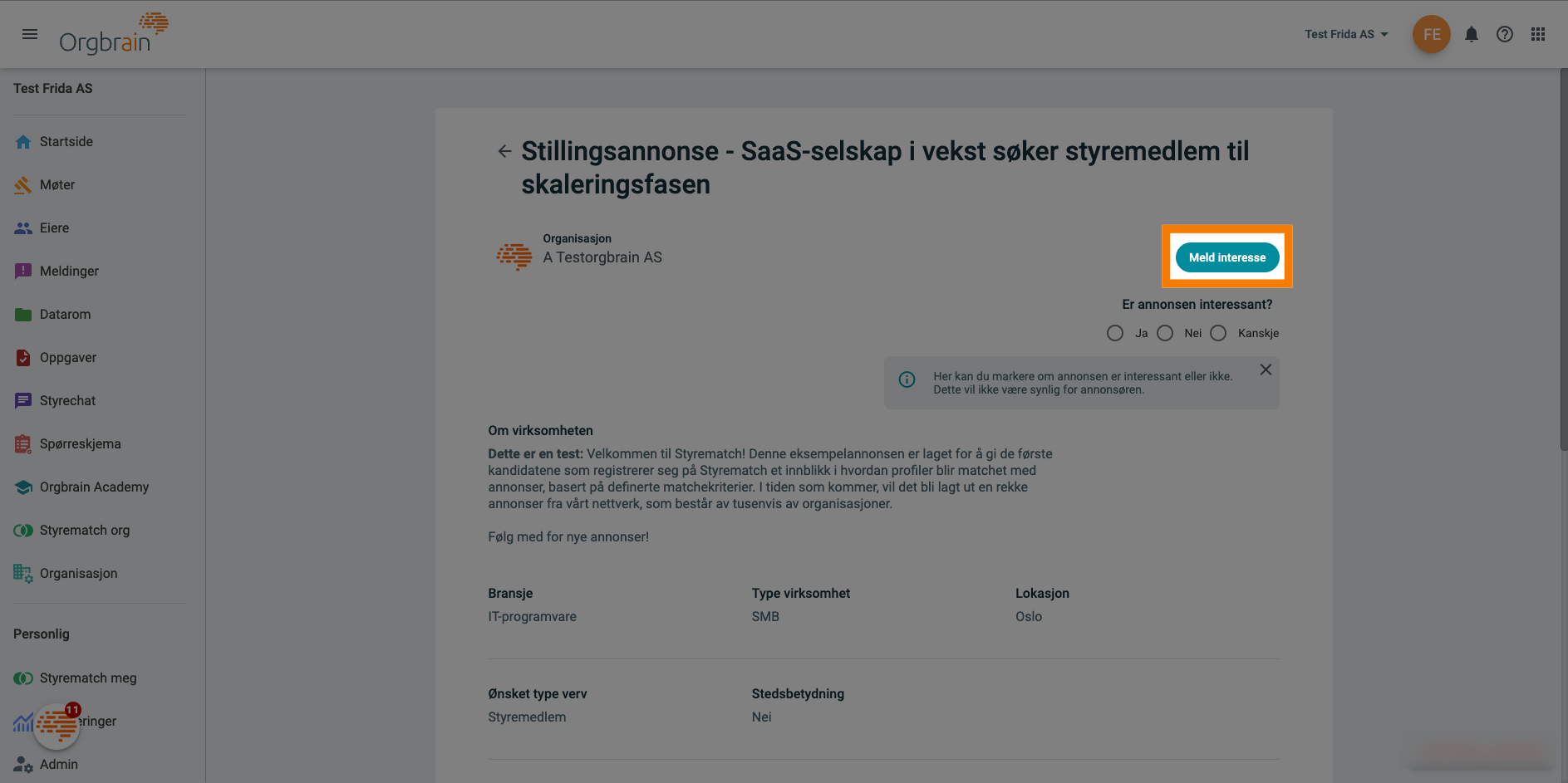 Styrematch for kandidater som søker styreverv