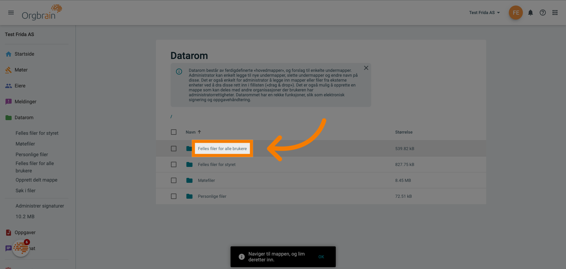 Kopiere filer og mapper