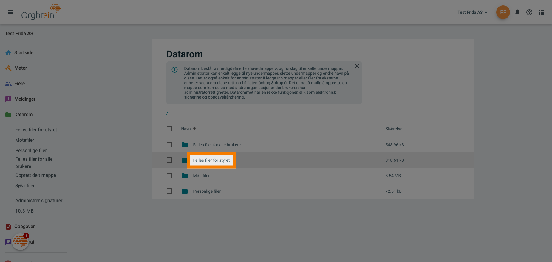 Lag oppgaver til mapper og filer