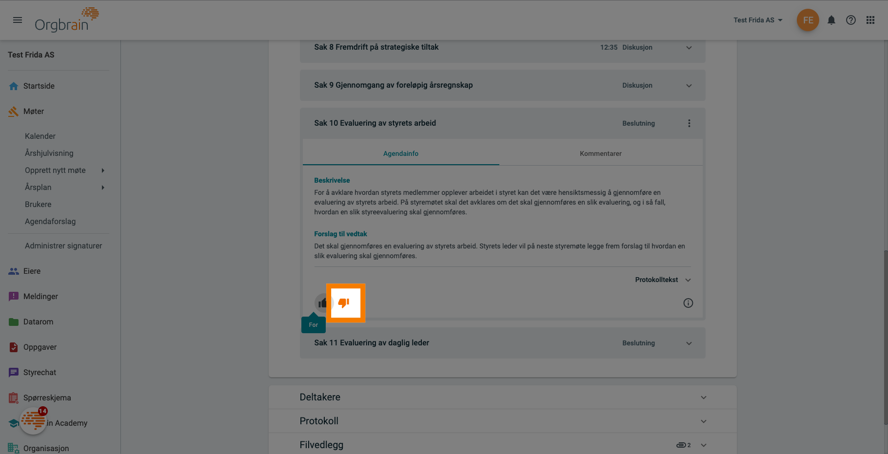 Hvordan endre stemme – styremøte