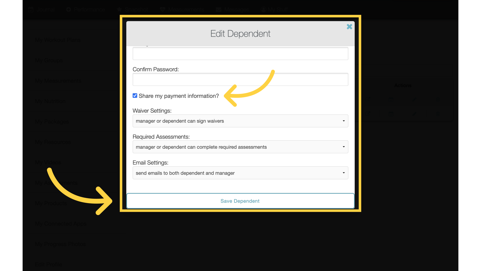 Family Sharing Payment Methods | Exercise.com Knowledge Base