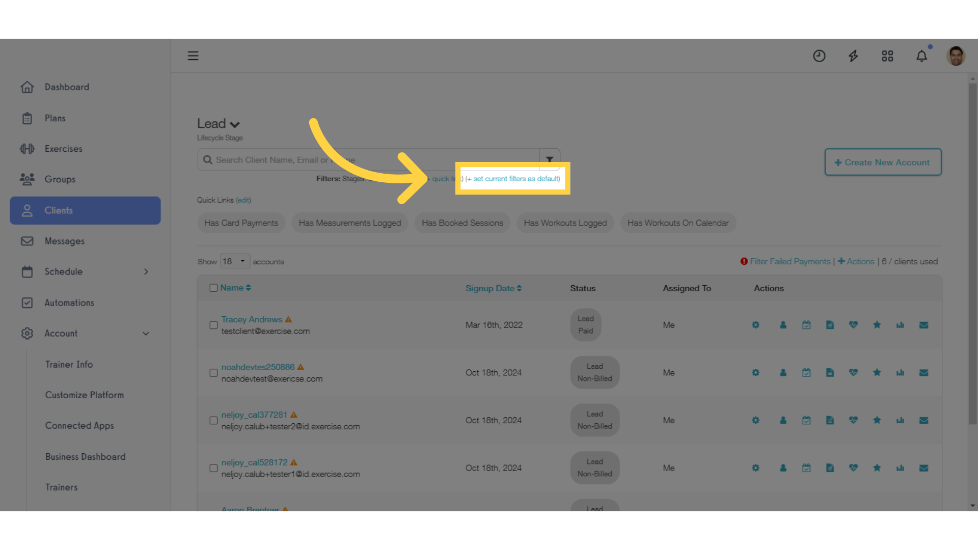 How to Filter Accounts by Lifecycle Stages on the Clients List View ...