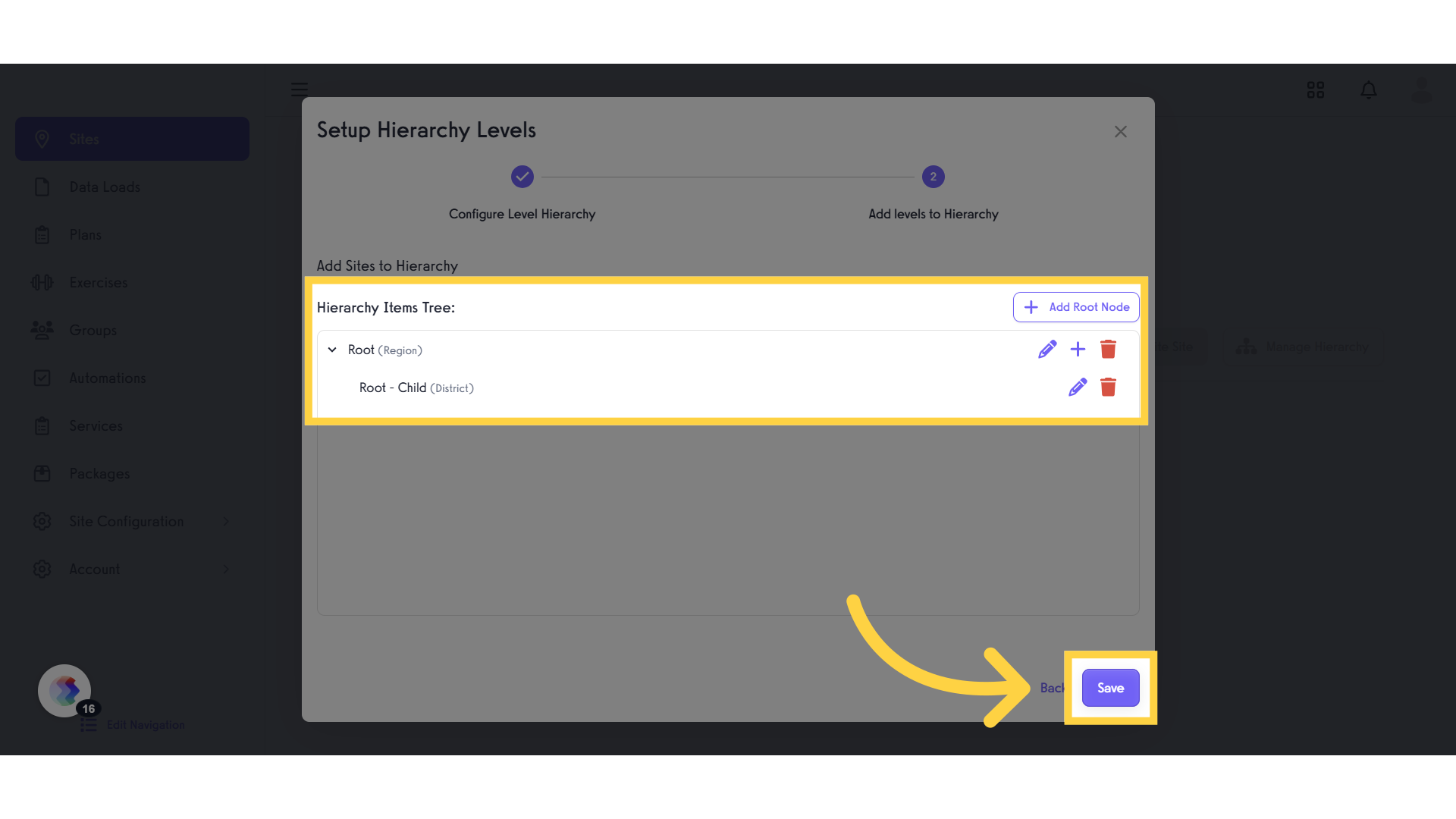 How to Setup Location Hierarchy | Exercise.com Knowledge Base