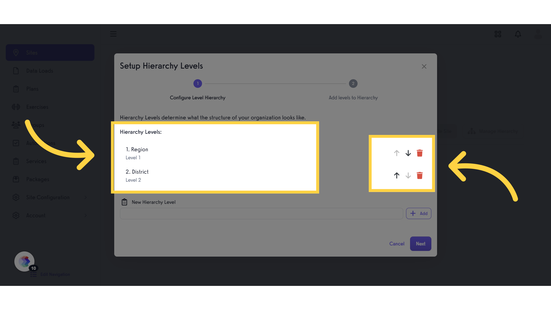 How to Setup Location Hierarchy | Exercise.com Knowledge Base
