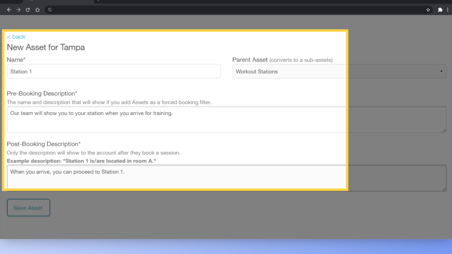 How to Create Assets and Sub-Assets | Exercise.com Knowledge Base
