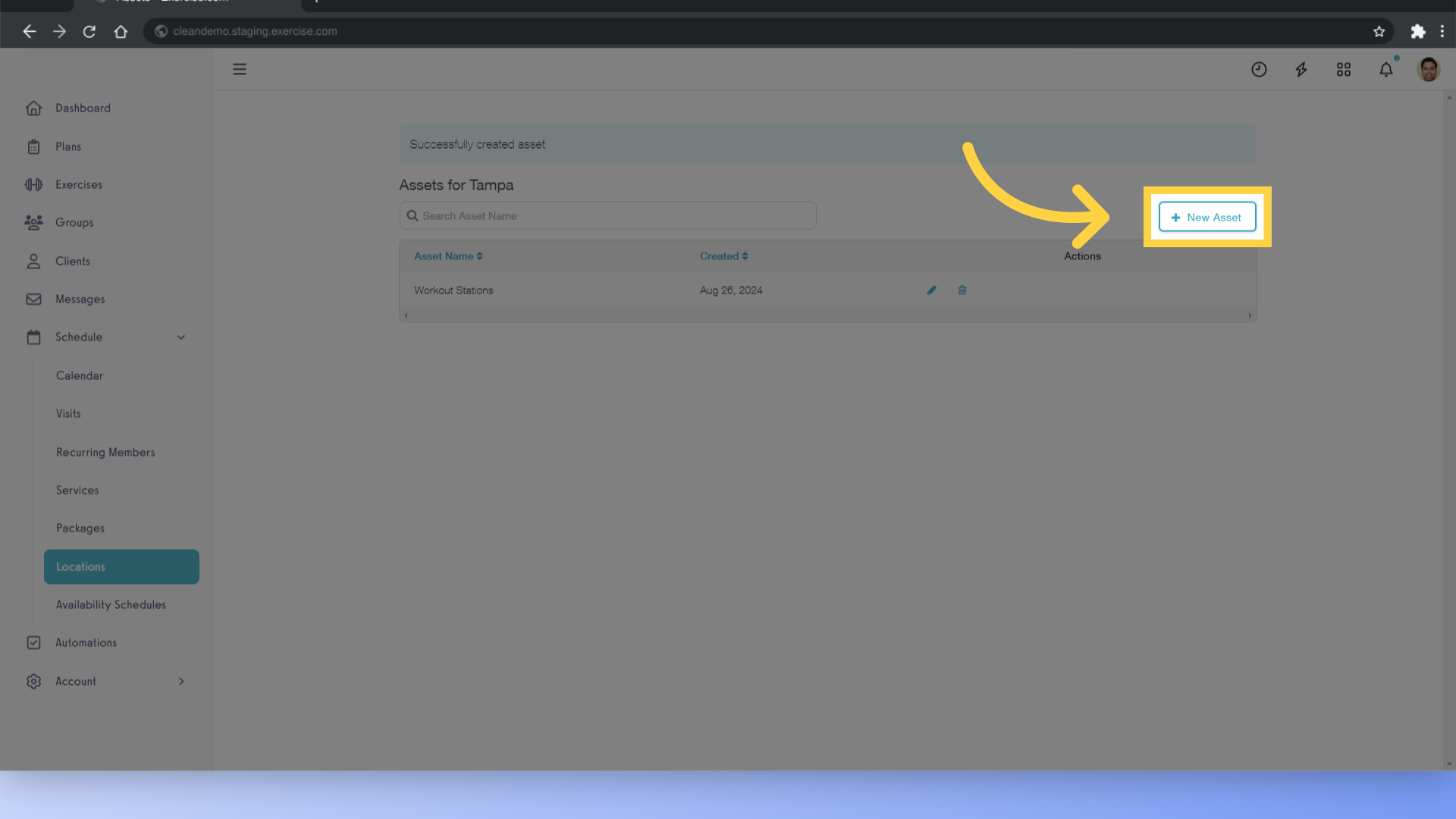 How to Create Assets and Sub-Assets | Exercise.com Knowledge Base