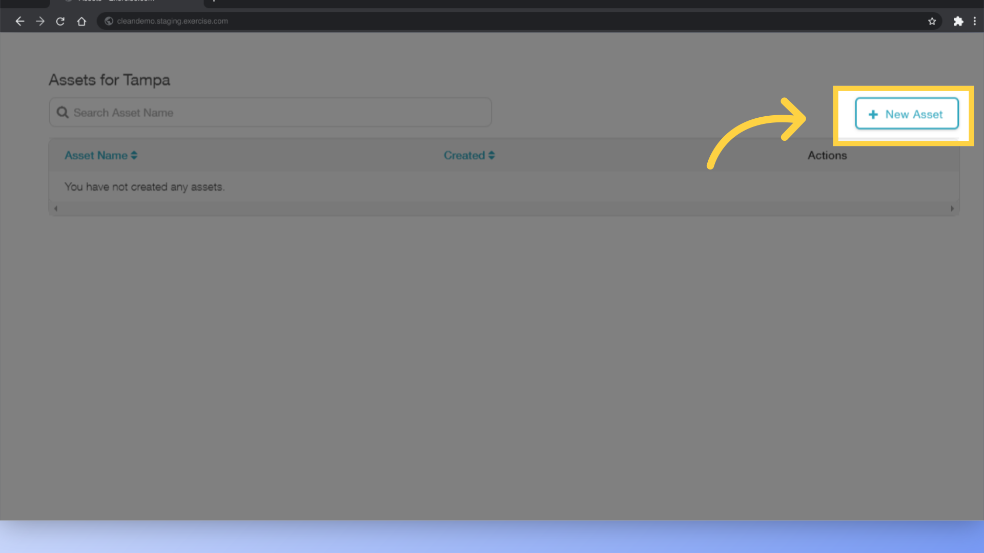 How to Create Assets and Sub-Assets | Exercise.com Knowledge Base