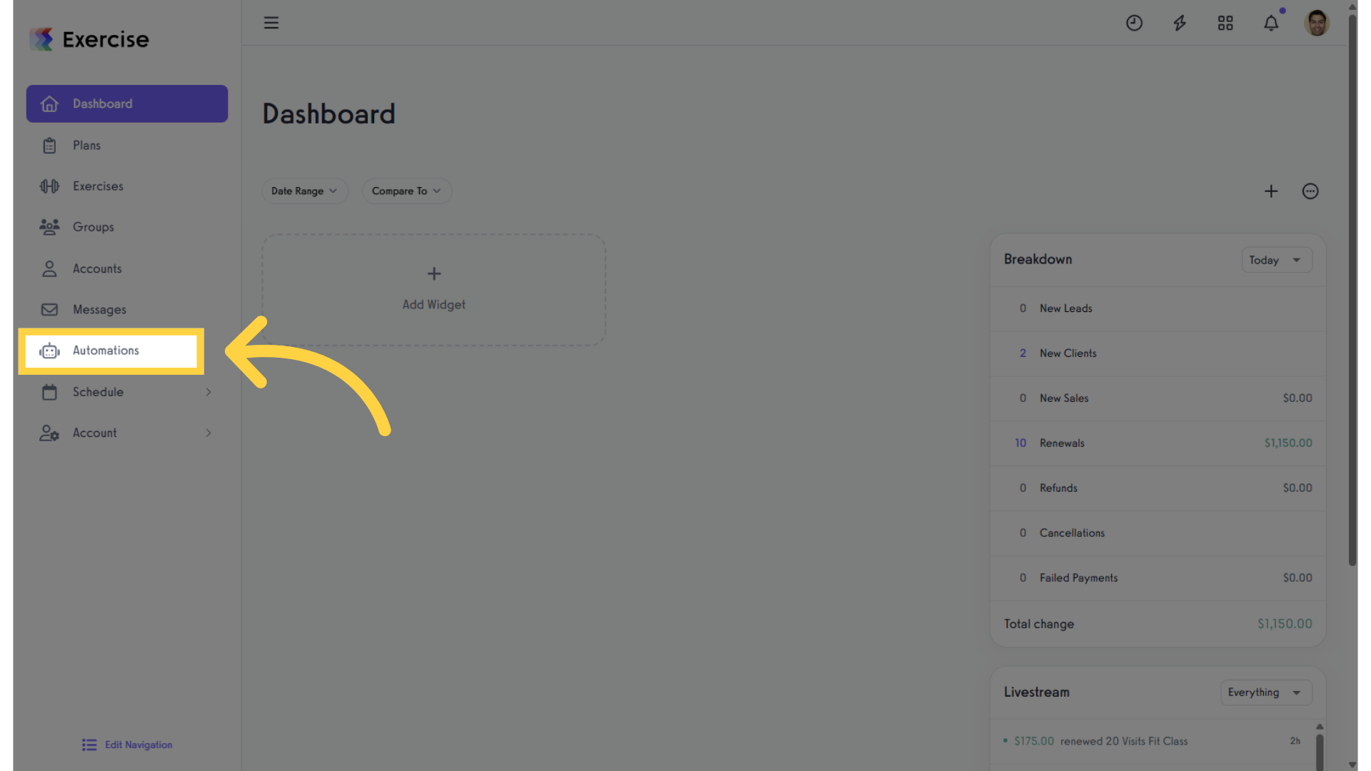 How to Create an App Banner Alert | Exercise.com Knowledge Base
