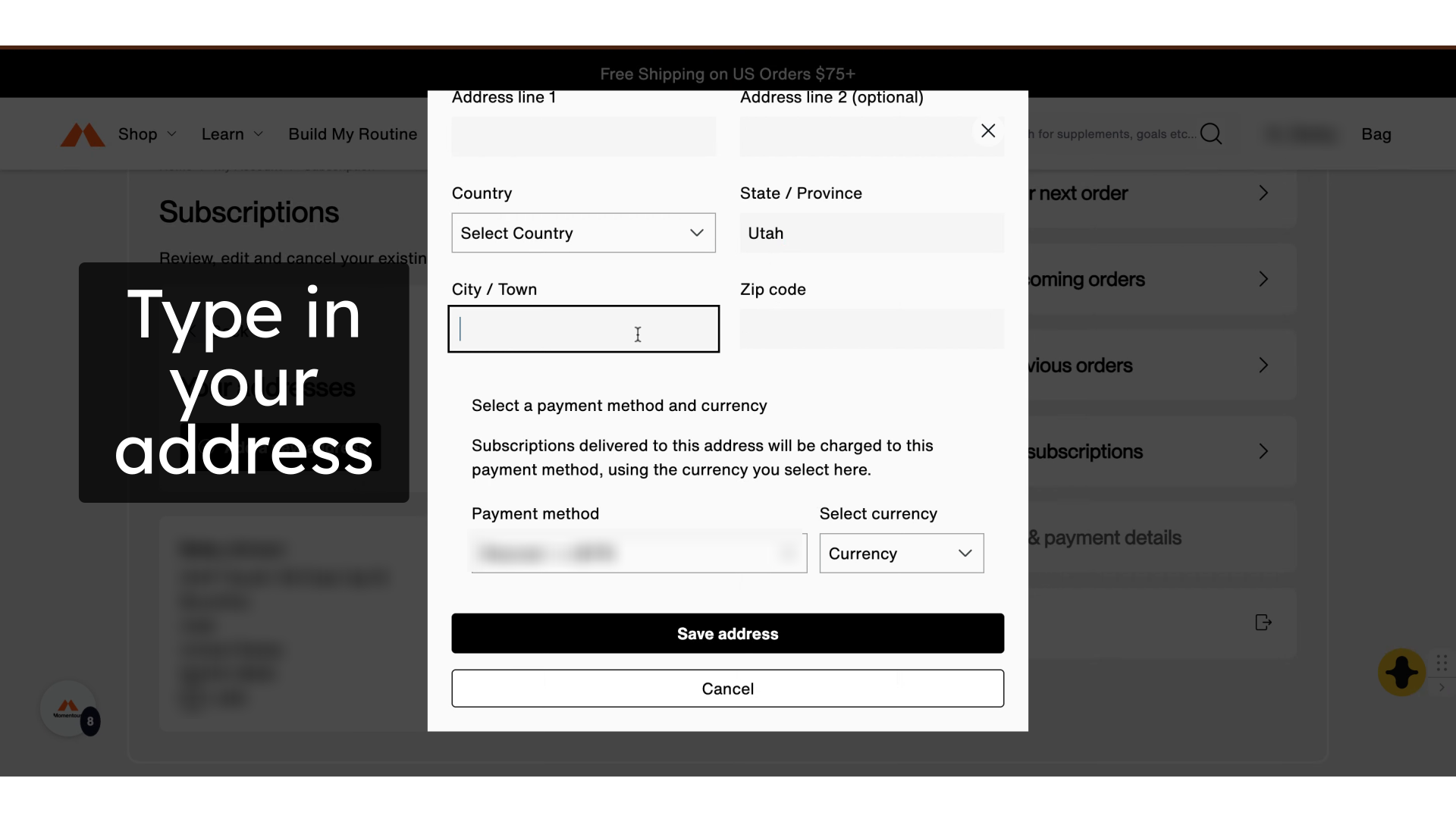 How can I update my address on my Subscription? – Help