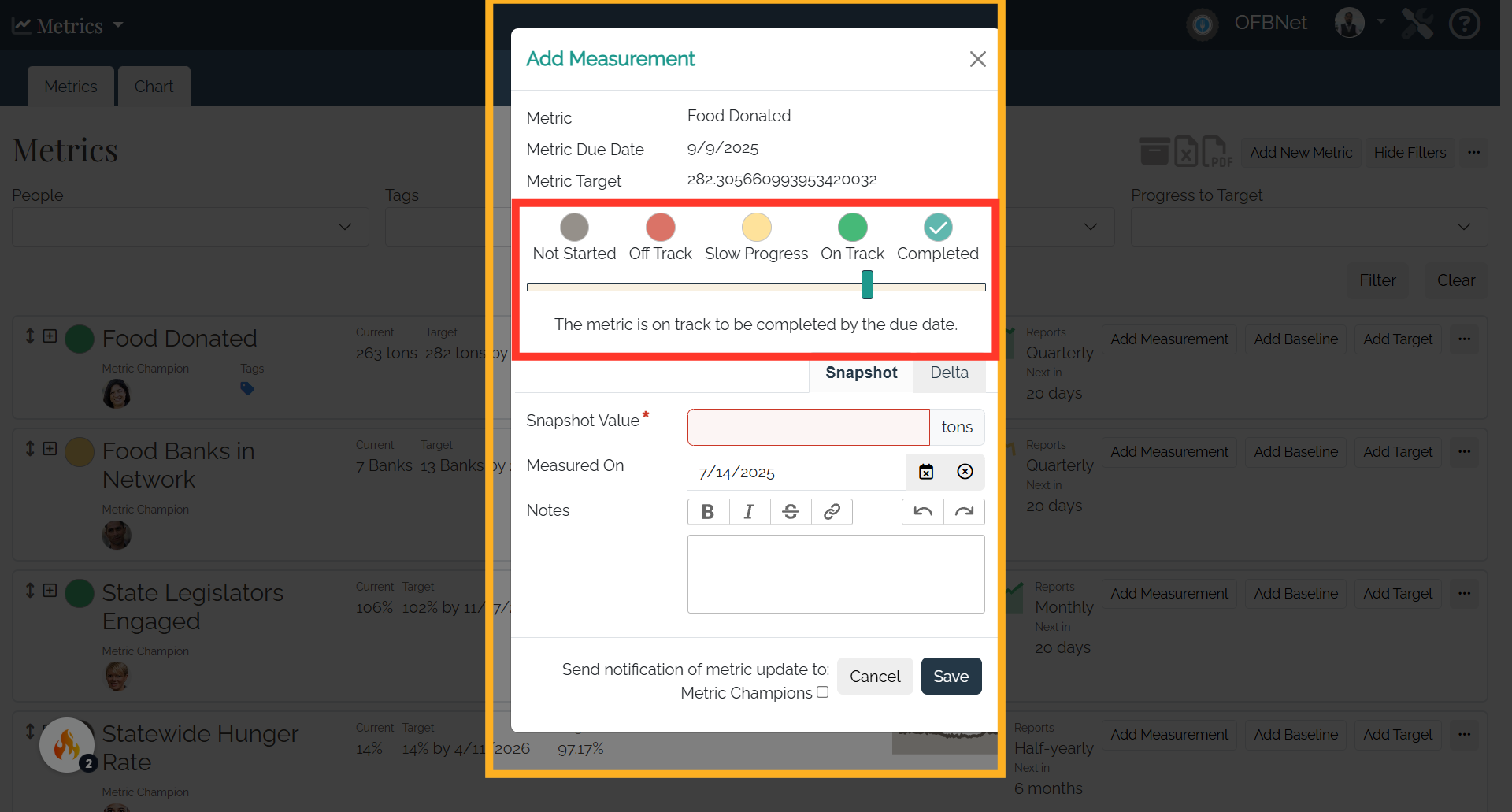 How to Add a Measurement to a Metric - Causey