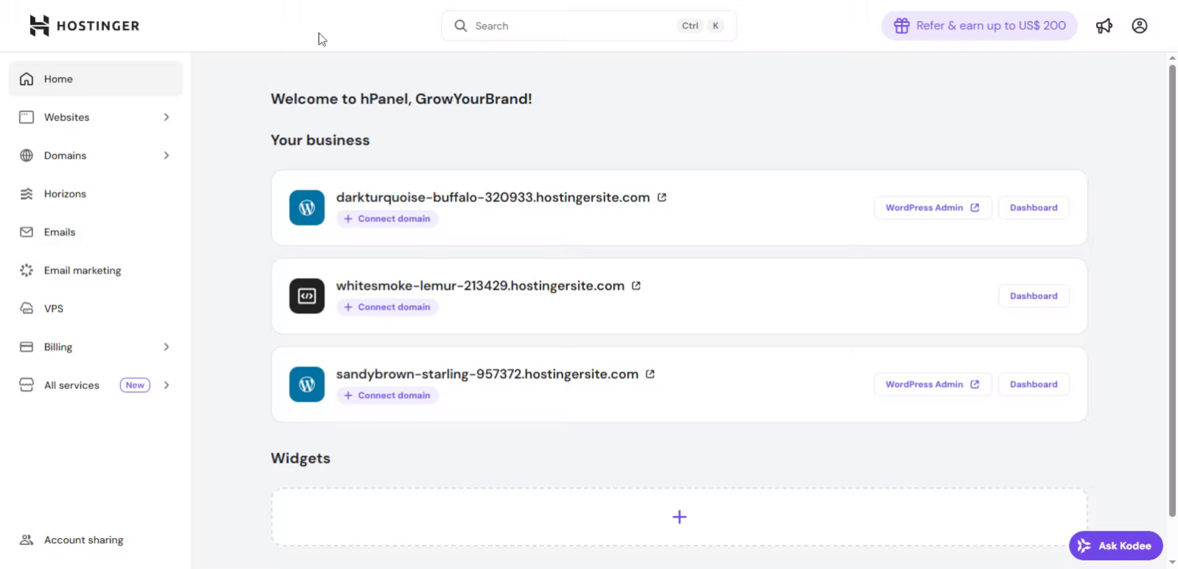 Access WordPress Admin Panel from Hostinger Dashboard