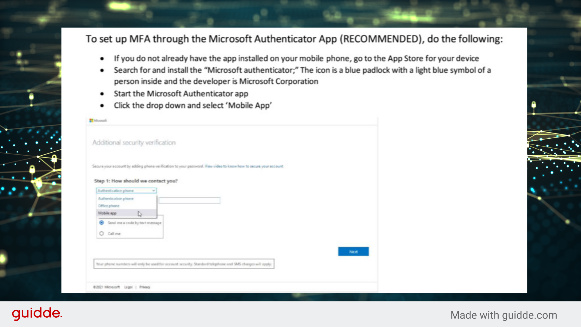 Microsoft MFA How To Guide - systech - systech