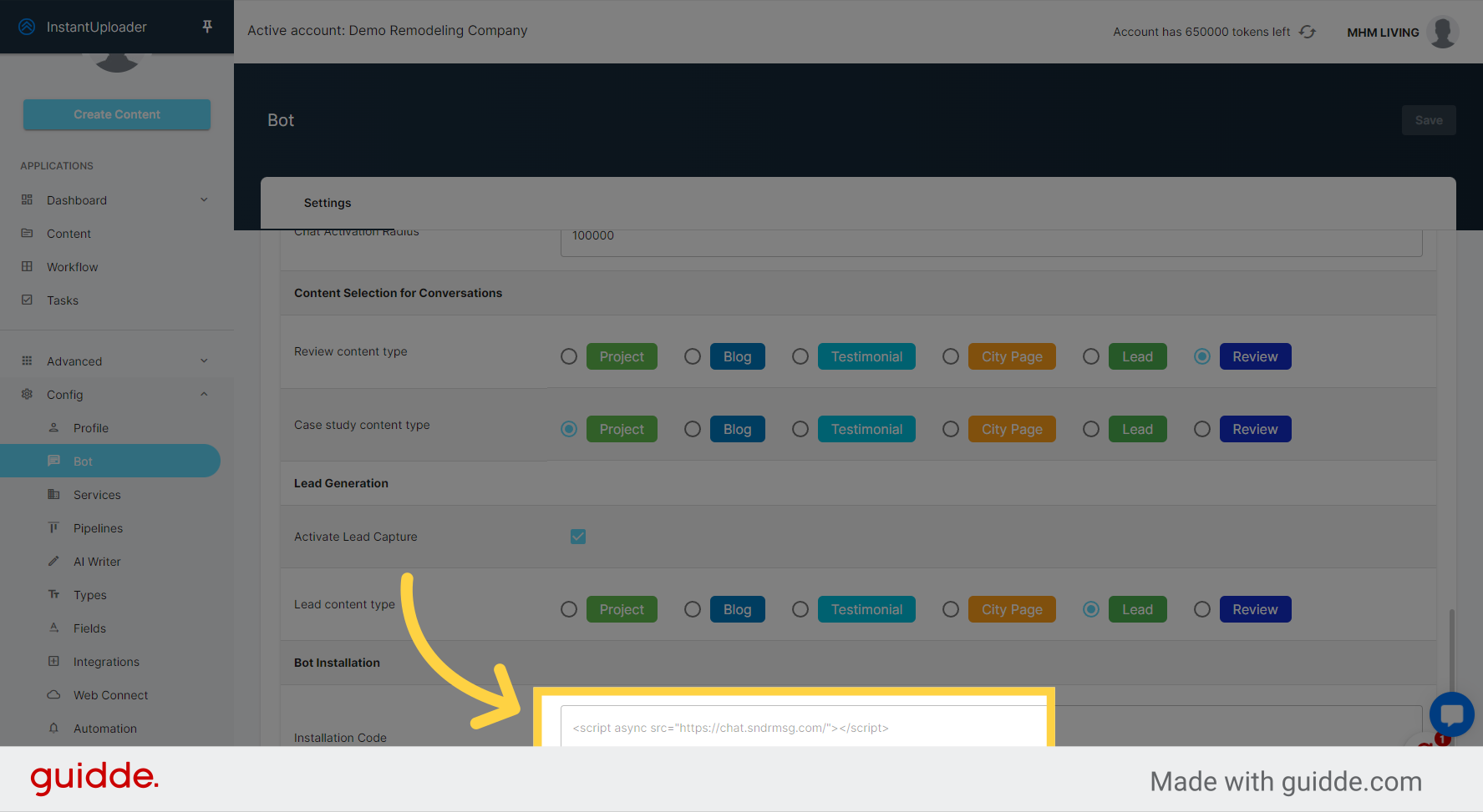 Installing the AI Bot on Your WordPress Website | InstantUploader