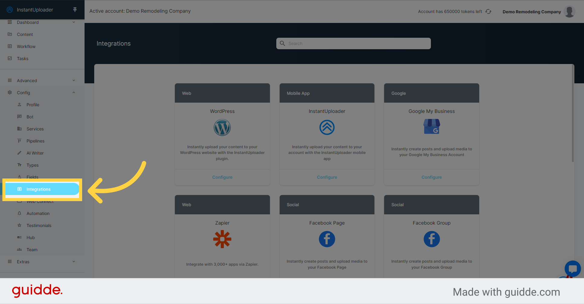 Social Media Integrations | InstantUploader