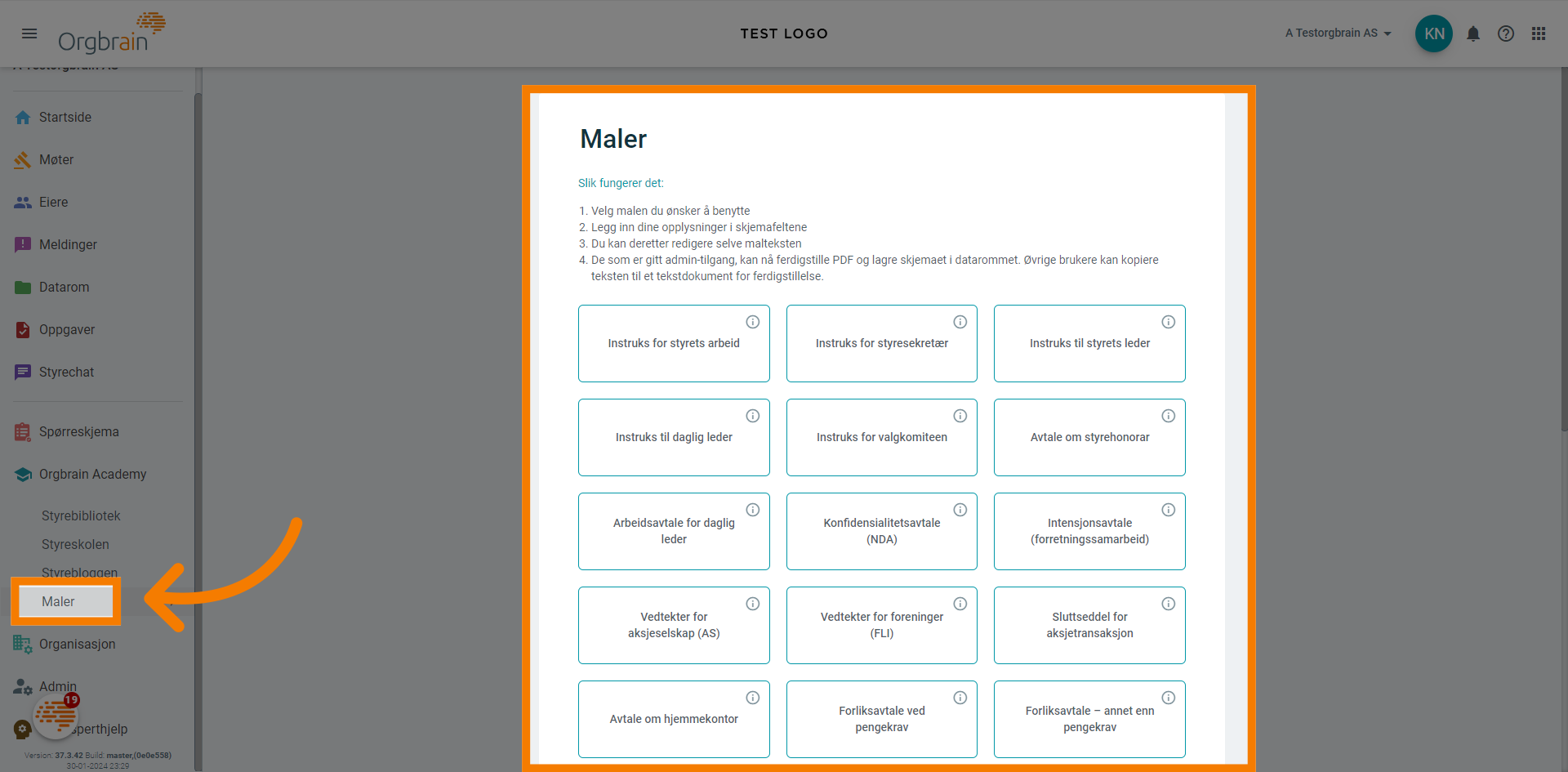 Hvordan komme i gang med Orgbrain for deg som er administrator?